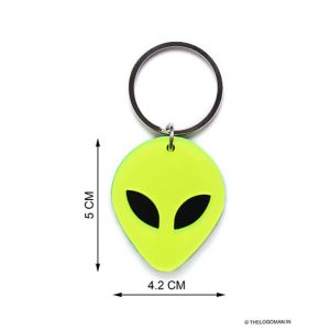 Alien Face Radium 3D Keychain – The Logo Man