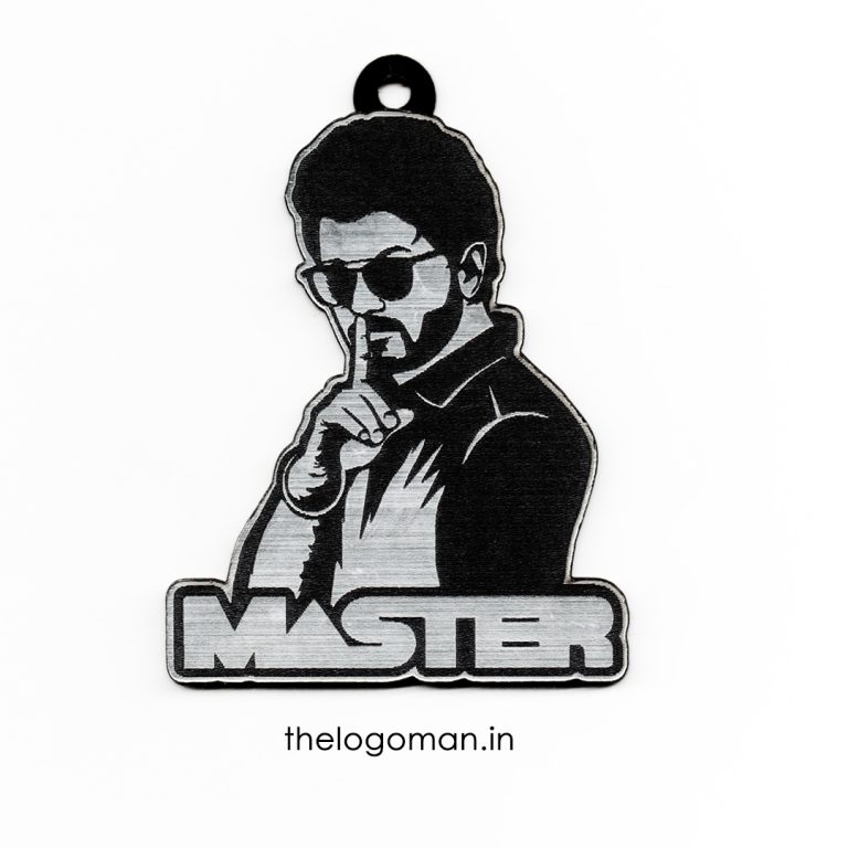 Master Thalapathy Vijay 3D Keychain – The Logo Man