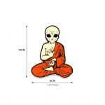 Alien Buddha Radium 3D Sticker – The Logo Man